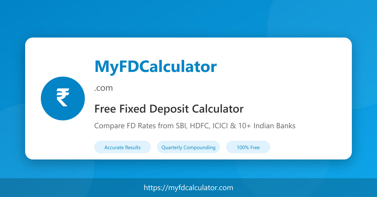Fixed Deposit Calculator